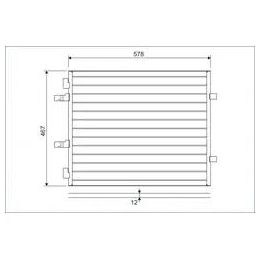 Valeo Kondensator, Klimaanlage 814172 f&uuml;r RENAULT VAUXHALL OPEL NISSAN 4417652 93857127 93862283