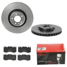 Brembo Bremsensatz-Vorderachse COATED DISC LINE / STANDARD IJDTIDGOD4 Bremsensatz, Scheibenbremse vorne rechts links innenbel&uuml;ftet 380mm f&uuml;r LAND ROVE