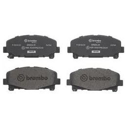 Brembo Bremsbelagsatz, Scheibenbremse XTRA LINE P 28 043X vorne rechts links ohne Zubeh&ouml;r f&uuml;r HONDA 45022TL0G50 45022TL0G51 45022TL3Q50