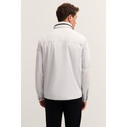 Bugatti Herren Regenjacke "Rainseries"20, ecru, Gr. 56, unifarben, 100% Polyester, Jacken, Regular Fit mit Kapuze & Stehkragen