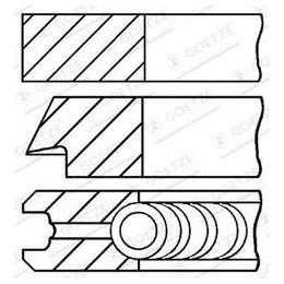 GOETZE ENGINE Kolbenringsatz 08-446105-00 f&uuml;r BMW 11257811795