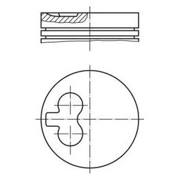 Mahle Kolben 039 24 01 f&uuml;r PEUGEOT CITRO&Euml;N 95624466 062716