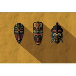 Livingwalls Fototapete LIVING WALLS "Walls by Patel Zulu", gelb, B:4m L:2,7m, Vlies, Tapeten, Vlies, Wand