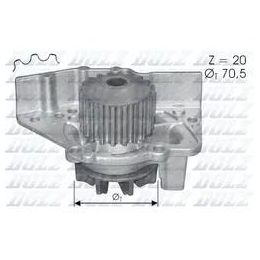 DOLZ Wasserpumpe C119 f&uuml;r SUZUKI PEUGEOT FIAT CITRO&Euml;N E111474 E111222 1741066G00