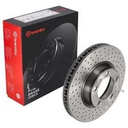 Brembo Bremsscheibe COATED DISC LINE 09.C877.11 vorne rechts links Gelocht 330mm f&uuml;r PORSCHE 99635141002 99635141003 99635141004