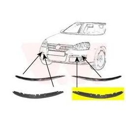 Van Wezel Zier-/Schutzleiste, Sto&szlig;f&auml;nger 5886481 vorne links f&uuml;r VW 1K0853963