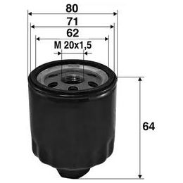 Valeo &Ouml;lfilter 586003 77mm f&uuml;r MITSUBISHI SUZUKI NISSAN M851139 1651084A10 15208-AW300