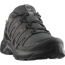 Wanderschuh Salomon "X-ADVENTURE RECON GORE-TEX", Damen, Gr. 46, schwarz (asphalt, castlerock, schwarz), Leder, Textil, Schuhe Wanderschuh, wasserdicht dank Gore-Tex Membrane