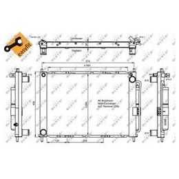 NRF Kondensator, Klimaanlage EASY FIT 35886 f&uuml;r RENAULT NISSAN 8200289184 8200134606 8200289181
