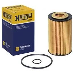HENGST FILTER &Ouml;lfilter E45H D113 mit Dichtungen 52mm f&uuml;r RENAULT 7700126705 8200025862 8200042833