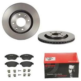 Brembo Bremsensatz-Vorderachse COATED DISC LINE / STANDARD IJDTIDD3G4 Bremsensatz, Scheibenbremse vorne rechts links innenbel&uuml;ftet 266mm f&uuml;r CITRO&Euml;N (