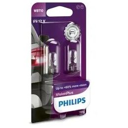 Philips WBT10 6W (2 Stk.) 12040VPB2 Gl&uuml;hlampe, T&uuml;rleuchte,Gl&uuml;hlampe, Leseleuchte,Gl&uuml;hlampe, Einstiegsleuchte,Gl&uuml;hlampe, Kofferraumleuchte,Gl&uuml;hlampe, I