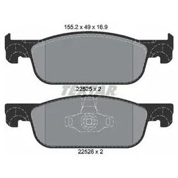 TEXTAR Bremsbelagsatz, Scheibenbremse 2252501 vorne rechts links f&uuml;r RENAULT DACIA 410604682R 410605536R 8660005291
