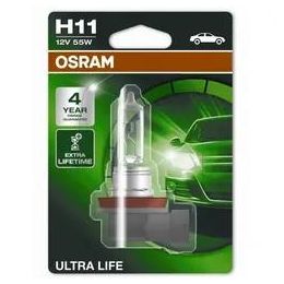 Osram H11 Ultra Life 55W (1 Stk.) 64211ULT-01B Gl&uuml;hlampe, Fernscheinwerfer,Gl&uuml;hlampe, Hauptscheinwerfer,Gl&uuml;hlampe, Nebelscheinwerfer,Gl&uuml;hlampe, Abbieg