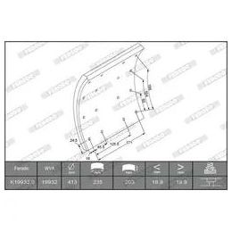 Ferodo Bremsbelagsatz, Trommelbremse PREMIER K19932.0-F3653 Universal