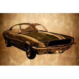 Fototapete papermoon "Oldtimer", bunt, B:5m L:2,8m, Vlies, Tapeten