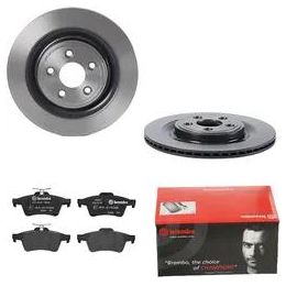 Brembo Bremsensatz-Hinterachse COATED DISC LINE / STANDARD IJDTIDJ718 Bremsensatz, Scheibenbremse hinten rechts links innenbel&uuml;ftet 326mm f&uuml;r MITSUBIS