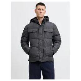 Jack & Jones Steppjacke JACK & JONES "JJMORGAN PUFFER JACKET", Herren, Gr. XL, grau (dunkelgrau melange), Web, Obermaterial: 100% Polyester, meliert, regular fit normal, Jacken Steppjacke