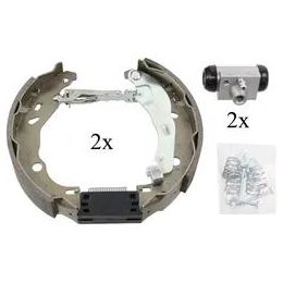 f.becker Bremsensatz, Trommelbremse 10810339 hinten rechts links vormontiert 17,5mm f&uuml;r RENAULT 7701206430 7701207179