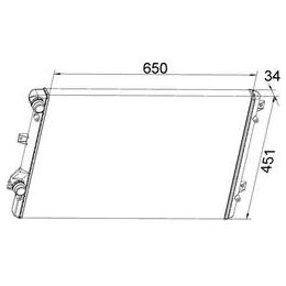 Mahle K&uuml;hler, Motork&uuml;hlung CR 1538 000S f&uuml;r SKODA VW SEAT (FAW) CUPRA (SVW) AUDI 5K0121251AA 1K0121251BB 5K0121251J
