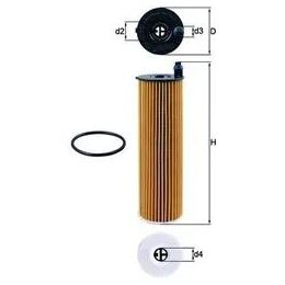 Mahle &Ouml;lfilter OX 823/6D &Oslash;53,0mm 53,0mm f&uuml;r MERCEDES-BENZ 6541840025 A6541801100 6541801100