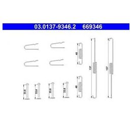 ATE Zubeh&ouml;rsatz, Bremsbacken 03.0137-9346.2 hinten rechts links f&uuml;r MITSUBISHI FIAT