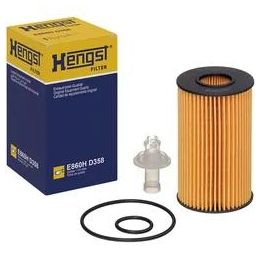 HENGST FILTER &Ouml;lfilter E860H D358 mit Dichtungen 70mm f&uuml;r TOYOTA 0415251010 04152-38020 04152-YZZA4