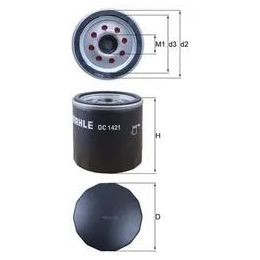Mahle &Ouml;lfilter OC 1421 &Oslash;76,0mm 76,0mm f&uuml;r CADILLAC VINFAST GENERAL MOTORS VAUXHALL FORD GMC OPEL CHEVROLET 650237 55510533 NU2Z6731F