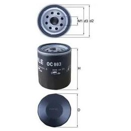 Mahle &Ouml;lfilter OC 983 &Oslash;75,0mm 75,0mm f&uuml;r RENAULT ALFA ROMEO PEUGEOT FIAT CITRO&Euml;N VAUXHALL FORD LANCIA INNOCENTI 0060813507 6001073243 6001073244