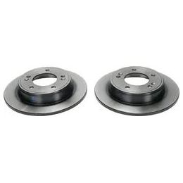 TRW Bremsscheibe DF6627 hinten rechts links voll 262mm f&uuml;r HYUNDAI KIA 58411-A6300 58411-3X300