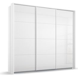 Schwebet&uuml;renschrank Rauch "Kleiderschrank Schrank Garderobe OTELI inkl. 3 Innenschubladen", wei&szlig; (wei&szlig;, hochglanz wei&szlig;), B:211cm H:214cm T:68cm, Holzwerkstoff, Schr&auml;nke, Schwebet&uuml;renschrank, inkl. Passepartout optional mit Beleuchtung MADE IN GERMANY