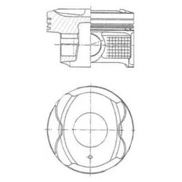 KOLBENSCHMIDT Kolben 41250600 f&uuml;r PEUGEOT CITRO&Euml;N TOYOTA DAIHATSU 0628R8 0628W3 13101-40030