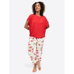 Cyberjammies Pyjamahose 'Pippa' Damen Gr&ouml;&szlig;e 5XL gr&uuml;n / rot / wei&szlig; Winterkleid
