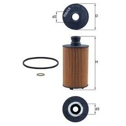 Mahle &Ouml;lfilter OX 1141D &Oslash;62,5mm 62,5mm f&uuml;r SSANGYONG 6721803009 6711803009 6711840125