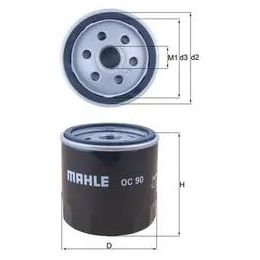 Mahle KNECHT &Ouml;lfilter OC 90 &Oslash;76,2mm 76,2mm f&uuml;r DAEWOO FIAT VAUXHALL SAAB FORD GMC OPEL CHEVROLET 4502696 93156954 0650401