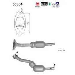 AS Katalysator 30804 f&uuml;r DACIA 200109376R 200109204R 200108966R