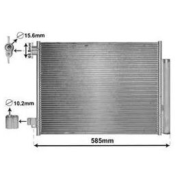 Van Wezel Kondensator, Klimaanlage 15005011 f&uuml;r RENAULT DACIA NISSAN 8660003626 921006843R 8660003630