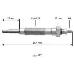 Valeo Gl&uuml;hkerze 345149 12V f&uuml;r HYUNDAI MITSUBISHI KIA GALLOPER FORD 3671042550 3671042000 E5TZ12A342