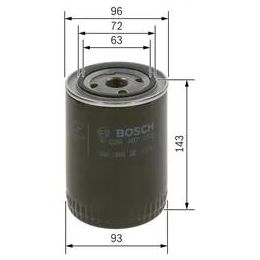Bosch &Ouml;lfilter F 026 407 053 93mm f&uuml;r RENAULT PEUGEOT FIAT CITRO&Euml;N IVECO 8093794 8093784 1109AS