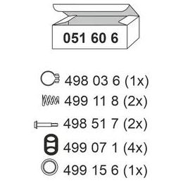Ernst Montagesatz, Schalld&auml;mpfer 051606 f&uuml;r OPEL