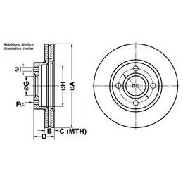 ATE Bremsensatz-Vorderachse IJF141DF27 Bremsensatz, Scheibenbremse vorne rechts links bel&uuml;ftet 260mm f&uuml;r FORD 97BG-2K021-BB 97BG-2K021-BA 1073731