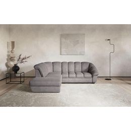 Ecksofa COTTA "Mado, Breite 260 cm", grau (dunkelgrau), B:260cm H:88cm T:104cm, 100% POLYESTER (PES), Sofas, Ecksofa, verschiedene Sofas individuell kombinierbar