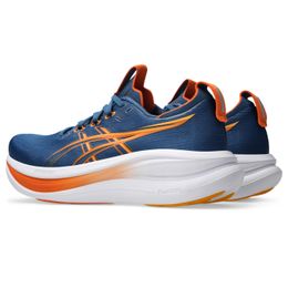 Laufschuh asics "GEL-NIMBUS 28", Herren, Gr. 47, twilight blau, anzu, Synthetik, Schuhe Laufschuh, mit Knit-Obermaterial, mit FF BLAST PLUS D&auml;mpfung