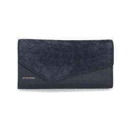 Clutch Peter Kaiser "Peter Kaiser Taschen Veloursleder", Damen, Gr. onesize, blau (dunkelblau), Veloursleder, Taschen