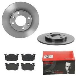 Brembo Bremsensatz-Hinterachse COATED DISC LINE / STANDARD IJDTIDJSV4 Bremsensatz, Scheibenbremse hinten rechts links voll 247mm f&uuml;r RENAULT PEUGEOT C