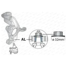 MOOG Trag-/F&uuml;hrungsgelenk VO-BJ-5011 geschraubt f&uuml;r SKODA VW SEAT CUPRA AUDI 3C0407365A 3C0407365B 5QM407365