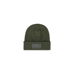 Skim&uuml;tze Alpha Industries "Velcro Beanie", Herren, Gr. onesize, gr&uuml;n (dunkelgr&uuml;n), Obermaterial: 100% Polyacryl, M&uuml;tzen