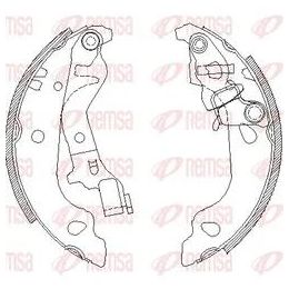 REMSA Bremsbacke 4099.00 hinten rechts links &Oslash;180mm 180mm f&uuml;r FIAT 77362295 9948372 71739596