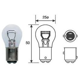 MAGNETI MARELLI Gl&uuml;hlampe 008528100000 12V f&uuml;r SKODA ALFA ROMEO VW YAMAHA SEAT LAND ROVER AUDI DAF IVECO MERCEDES-BENZ LANCIA VOLVO BMW OPEL FIAT CITR