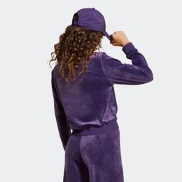 M&auml;dchen Sweatshirt "GIRL HOLIDAY BAUCHFREIES", lila, Gr. 152, adidas Sportswear, Obermaterial: 94% Polyester, 6% Elasthan, Sweatshirts, aus weichem